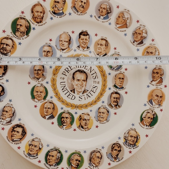 Vintage | Dining | Vintage 7s Richard Nixon Presidential Plate | Poshmark